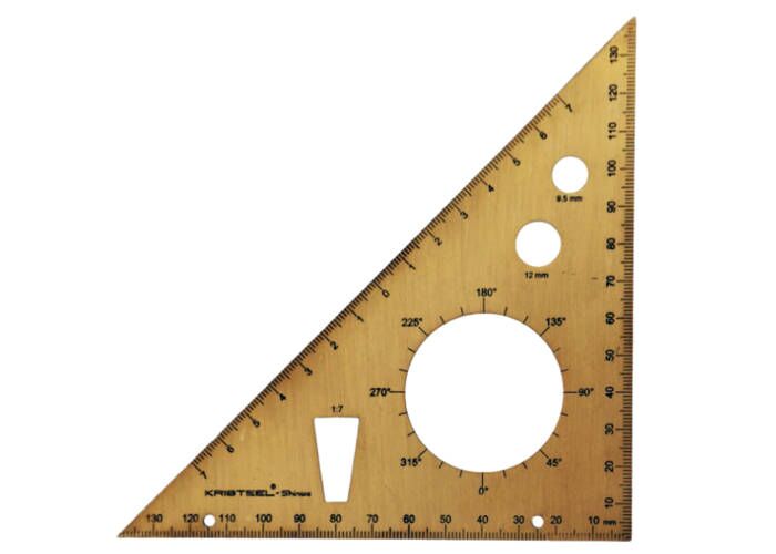 Brass Set Square Wood Working Tools Measuring Instruments